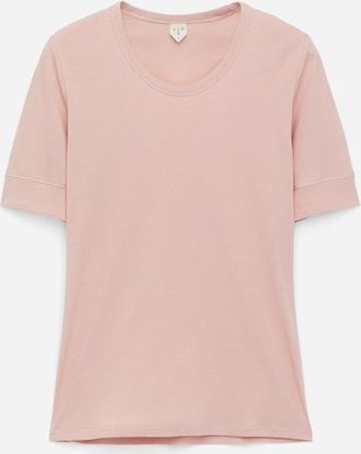 Arket Geripptes T-Shirt -Orange