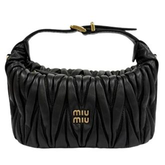 Miu Miu Mini sac &agrave; bandouli&egrave;re Pre-owned - Femme - Pre-owned - Noir - Taille: ONE Size