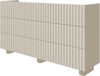 Selsey Fiorra - Kommode mit sechs Schubladen, Greige, 147 cm - Selsey