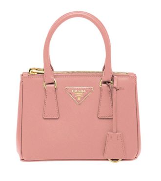 Prada Pink Saffiano Galleria Mini-Bag