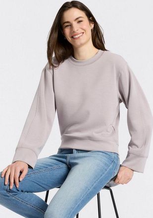 HUGO BOSS Sweater Exandra Premium Damenmode mit Kellerfalte am R&uuml;cken, Relaxed Fit
