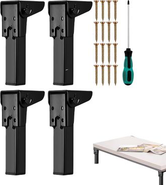 Generic Couchtisch-Beine, Ersatzbeine f&uuml;r Campingtisch, robuste M&ouml;belf&uuml;&szlig;e f&uuml;r K&uuml;che, Kommode, Bett, Sofa, Schrank, Nachttisch, Schreibtisch