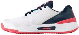 Wilson Wilson Femme Intrigue Pro Clay Chaussure de Tennis, White/Navy Blazer/Dubarry, 37 1/3 EU
