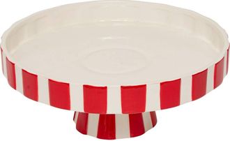 Fééric Lights & Christmas Präsentationsplatte d.27cm Keramik rot und weiß