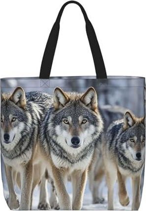Generic Meute De Loups Sac Courses Imperm&eacute;able Tote Bag L&eacute;ger Sac A Main Femme Pour Gym Plage Travail