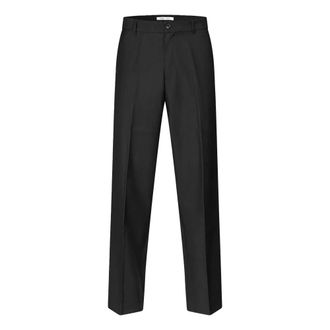 Sams&oslash;e & Sams&oslash;e Schwarze Recycelte Polyester Wollhose - - Trousers - Herren - Schwarzk - XS