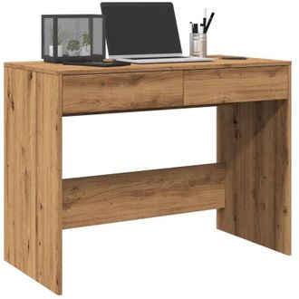 vidaXL Vidaxl - Bureau ch&ecirc;ne artisanal 101x50x76,5 cm bois ding&eacute;nierie