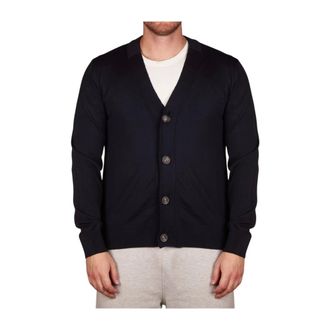 Alpha Industries Cardigan &agrave; col en V - Homme - Pulls - Bleu - Taille: L