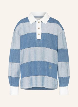 Closed Closed Jeans-Rugbyshirt blau