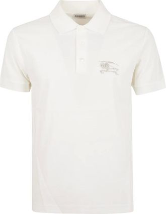 Burberry Homme, Tops, Blanc, Taille: XL Polo Chemises