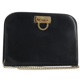 Ferragamo Pre-owned Leder-Umh&auml;ngetasche - - Pre-owned - Damen - Schwarzk - ONE SIZE