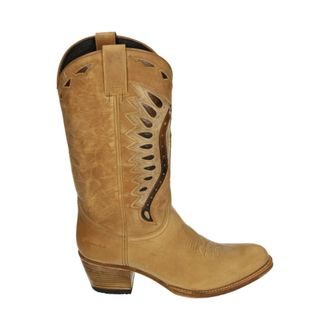 Sendra Western Dameslaars Cognac Leder Nubuk - - Shoes - Damen - Braun - 37 EU