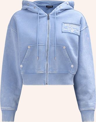 True Religion Zip-Hoodie Vintage Washed blau