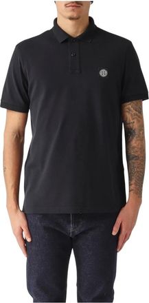 Stone Island Homme, Tops, Bleu, Taille: M Polo Chemises