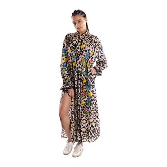 5 Progress Femme, Robes, Multicolore, Taille: 38 FR Long Chemisier Dress