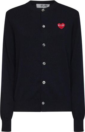Comme Des Gar&ccedil;ons Femme, Pulls, Noir, Taille: 42 FR Button-up Cardigan