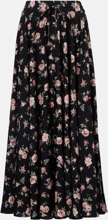 Dolce & Gabbana Maxirock aus Charmeuse