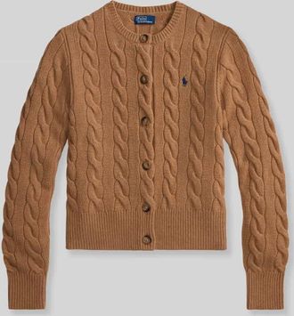 Polo Ralph Lauren Regular Fit Strickjacke aus Wolle mit Kaschmir-Anteil