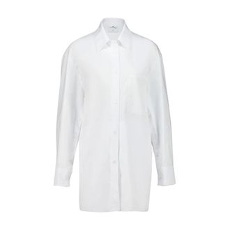 Courr&egrave;ges Damen, Blusen & Hemden, Wei&szlig;, SGr&ouml;&szlig;e
