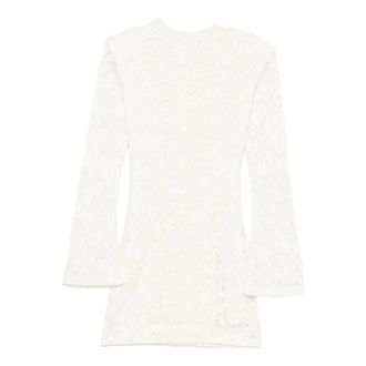 Rotate Rotate Birger Christensen - Robe Courte en Dentelle - Femme - Robes - Blanc - Taille: 40 FR