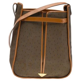 Saint Laurent Pre-owned Coated canvas sacs-ports-paule - Femme - Pre-owned - Brun - Taille: ONE Size
