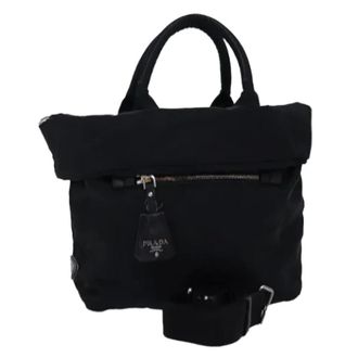 Prada Pre-owned Nylon sacs-prada - Femme - Pre-owned - Noir - Taille: ONE Size