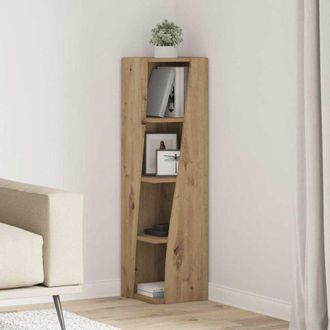 vidaXL vidaXL Meuble dangle Ch&ecirc;ne artisanal 27,5x27x102cm Bois ding&eacute;nierie