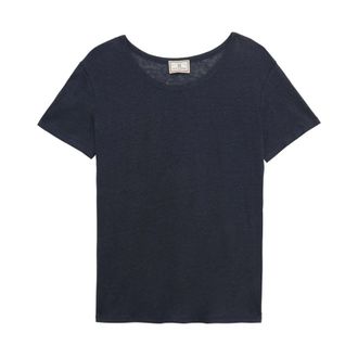Ines De La Fressange Femme, Tops, Bleu, Taille: 44 FR Sunny linen T-shirt