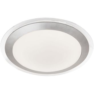 Searchlight Searchlight - Bathroom Flush - Plafonnier led Salle de Bains Argent IP44