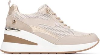 Xti Sneakers Femme Beige - Chaussures Confortables et polyvalentes - Mode d&eacute;contract&eacute;e - Mod&egrave;le 14510105 (Taille35)
