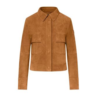 Peuterey Giubbotto in Suede - - Jackets - Damen - Braun - M