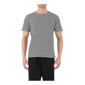 Mauro Grifoni Gestreiftes T-Shirt mit Rundhalsausschnitt und halben &Auml;rmeln - - Tops - Herren - Wei&szlig; - S