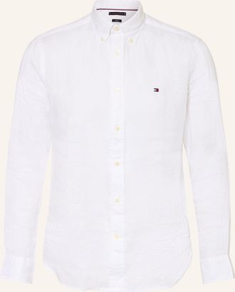 Tommy Hilfiger Leinenhemd Regular Fit weiss