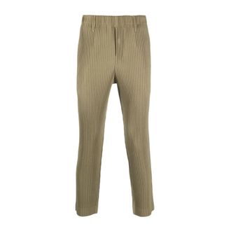 Issey Miyake Stylische Hosen f&uuml;r M&auml;nner und Frauen - - Trousers - Damen - Gr&uuml;n - L