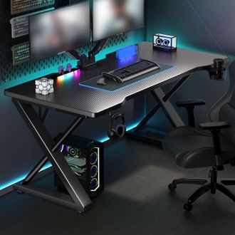 Generic Homeoffice Schreibtisch, PC Arbeitsplatz for B&uuml;ro, Arbeitszimmer, Unterhaltung, Esszimmer, Dekoration, K F&ouml;rmiges Gestell