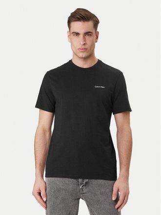 Calvin Klein T-Shirt Micro Logo LV04LC255G Schwarz Regular Fit