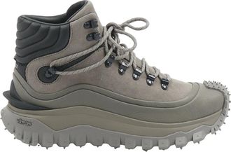 Moncler Homme, Chaussures, Gris, Taille: 39 EU Bottes &agrave; lacets
