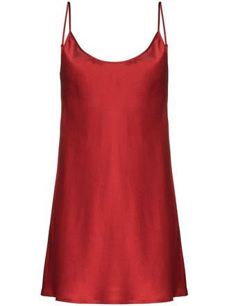 La Perla Nachthemd aus Seide - Rot