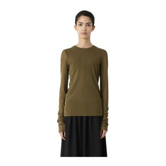 Meimeij Femme, Tops, Vert, Taille: 40 FR Haut &agrave; manches longues