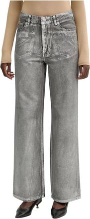 Fracomina Femme, Jeans, Gris, Taille: W25 Jean Large