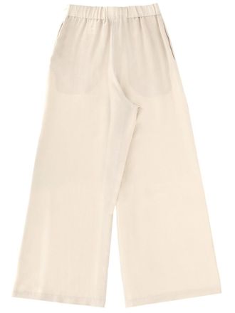 Alysi Silk Tailored Trousers - White