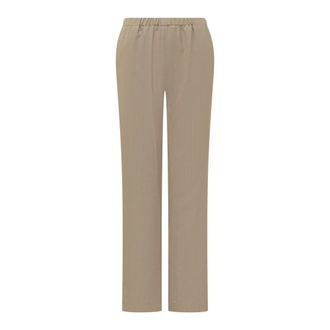 Loulou Studio Femme, Pantalons, Beige, Taille: 34 FR Pantalon Droit Scot