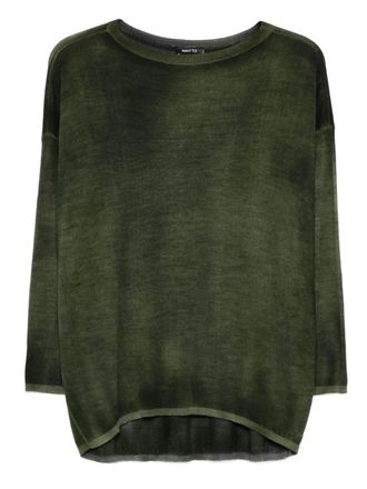 Avant Toi pull en laine à détails métallisés - Vert