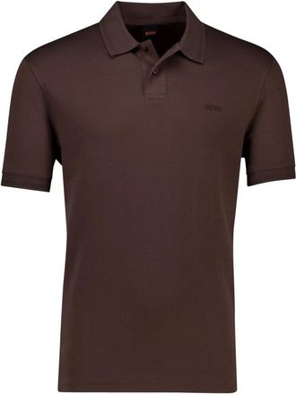 HUGO BOSS Homme, Tops, Brun, Taille: 2XL Polo marron &agrave; manches courtes