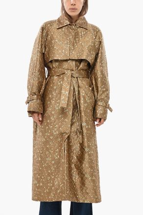 Max Mara ATELIER Jacquard-Mantel SALSA mit G&uuml;rtel Max Mara
