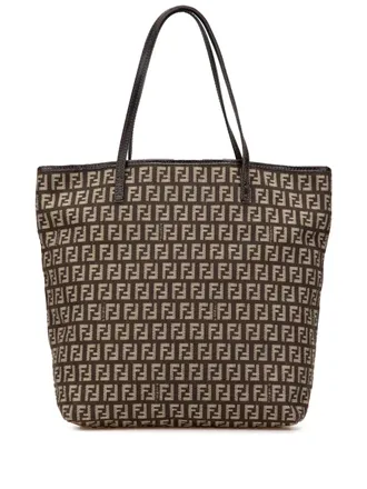 Fendi sac &agrave; motif Zucchino (2000-2010) - Marron