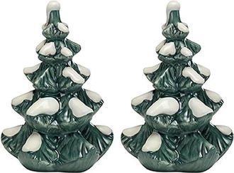 GOEBEL 66972233 Weihnachten Figur Weihnachtsb&auml;umchen, Gr&uuml;n (Packung mit 2)