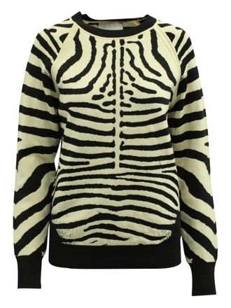 A.L.C. sweat Rizzou &agrave; imprim&eacute; z&eacute;br&eacute; - Noir