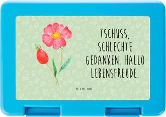 Mr. & Mrs. Panda Brotdose Blume Hagebutte - Geschenk, Bento Box, Schlechte Gedanken, Brotbox, Essensbox, Lebensfreude, Garten, Aufbewahrungsbox, Snackbox