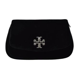 Tory Burch Britten Samt Puffy Schultertasche - - Bags - Damen - Schwarzk - ONE SIZE